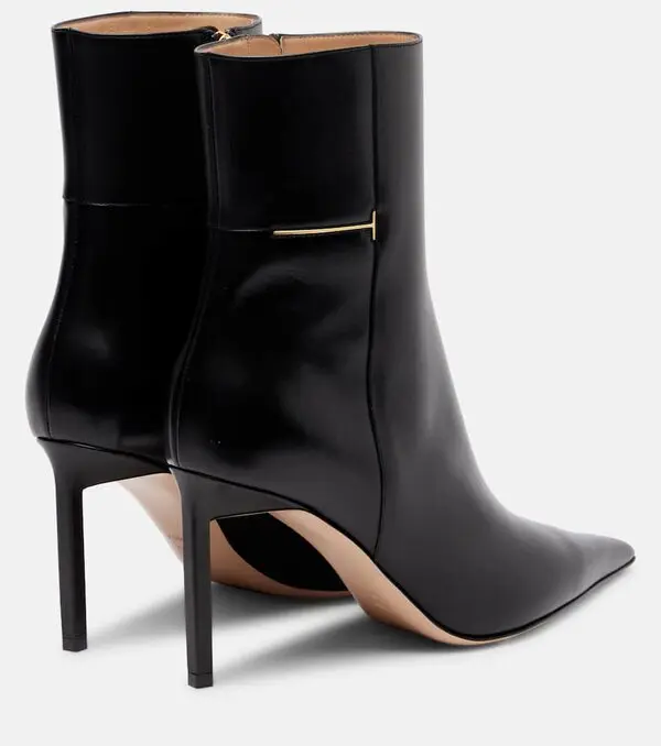 TOM FORD Julianne 85 Leather Ankle Boots