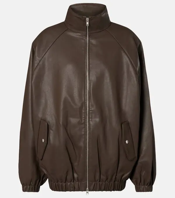 THE FRANKIE SHOP Senta Bomber Jacket - Brown