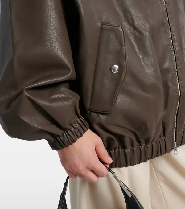 THE FRANKIE SHOP Senta Bomber Jacket - Brown