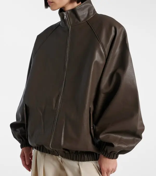 THE FRANKIE SHOP Senta Bomber Jacket - Brown