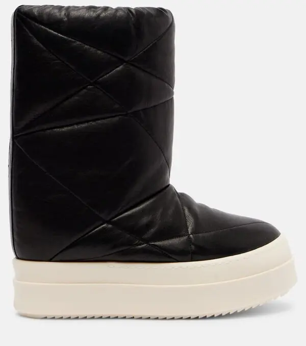 Rick Owens Mega Bumper Lunar Leather Boots