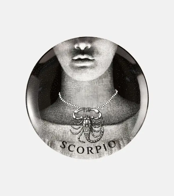 FORNASETTI Tema E Variazioni N.355 Scorpio Wall Plate - Black