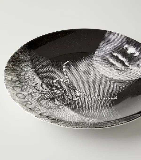 FORNASETTI Tema E Variazioni N.355 Scorpio Wall Plate - Black