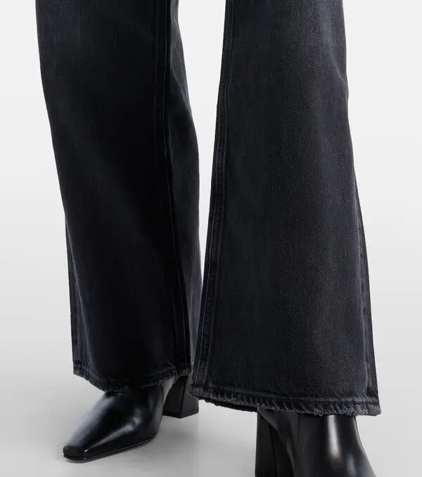 AGOLDE Low Slung Baggy Wide-leg Jeans - Black