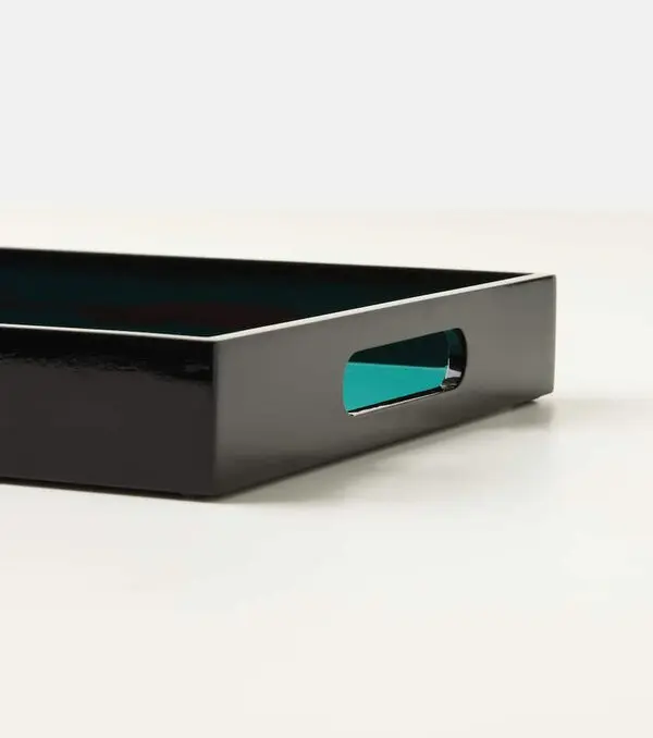 LES-OTTOMANS Seahorse Lacquered Wooden Tray
