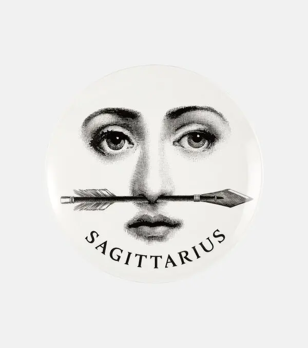 FORNASETTI Tema E Variazioni N.356 Sagittarius Wall Plate - Black