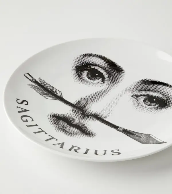 FORNASETTI Tema E Variazioni N.356 Sagittarius Wall Plate - Black