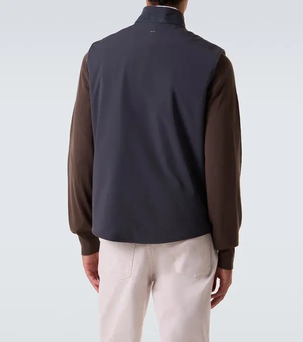 TOD'S Technical Vest With Zip-up Front