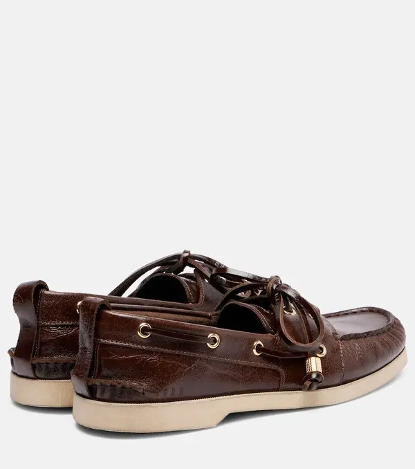 GOLDEN GOOSE Handmade Leather Boat Shoes