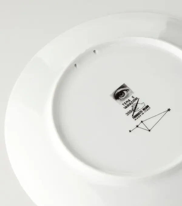 FORNASETTI Tema E Variazioni N.359 Pisces Wall Plate - Black