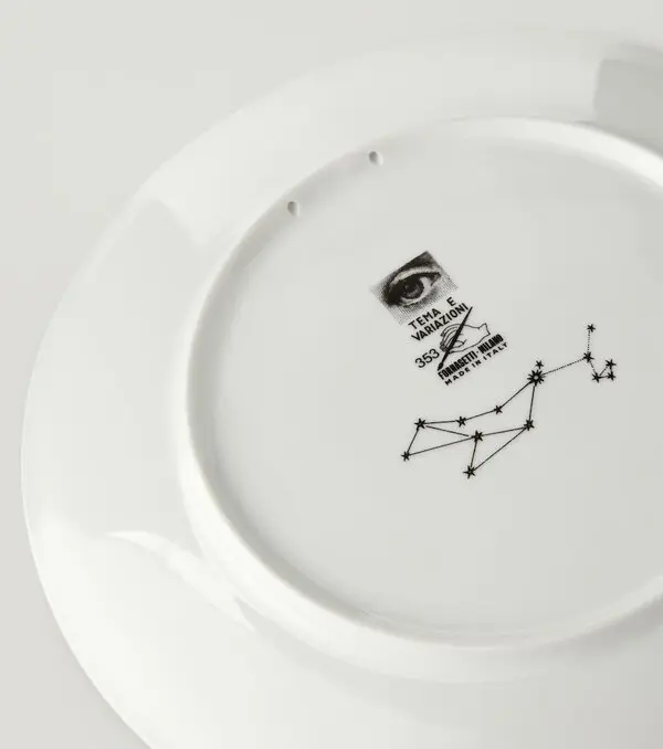 FORNASETTI Tema E Variazioni N.353 Virgo Wall Plate - Black