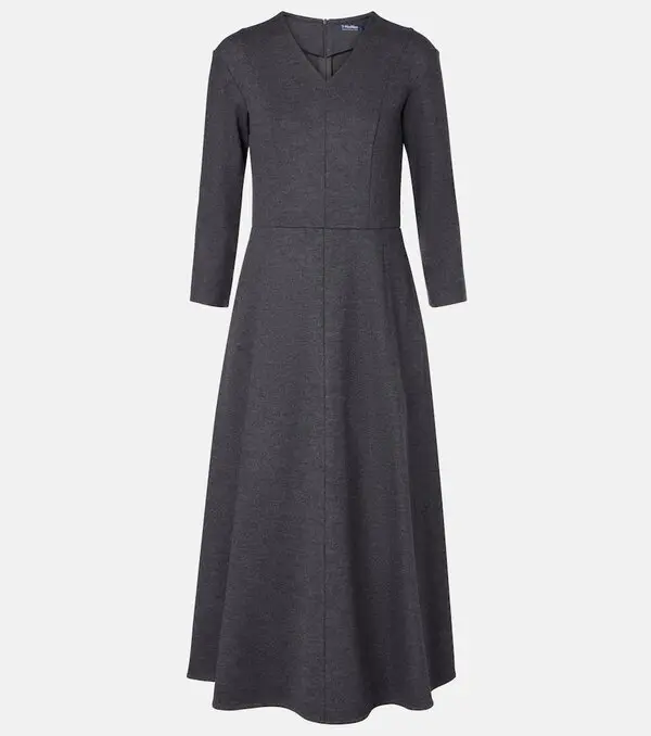 Max Mara Orione Midi Dress - Grey