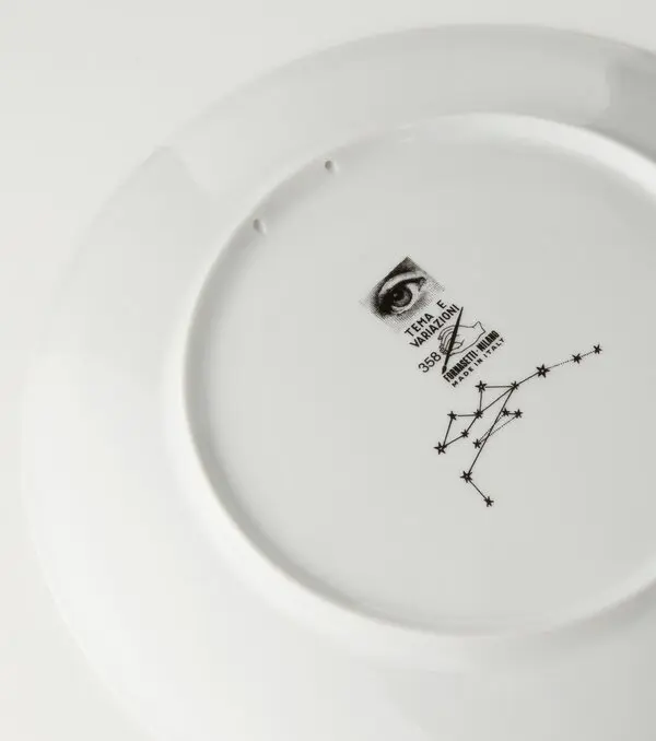 FORNASETTI Tema E Variazioni N.358 Aquarius Wall Plate - Black