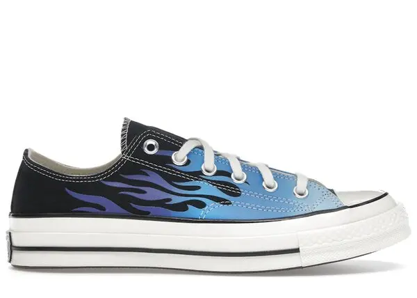 CONVERSE Chuck 70 Low Fire Sneakers - Black/blue/cobalt Blue