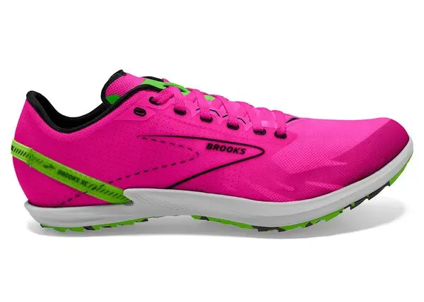 Brooks Draft Xc Spikeless - Pink Glo/green/black