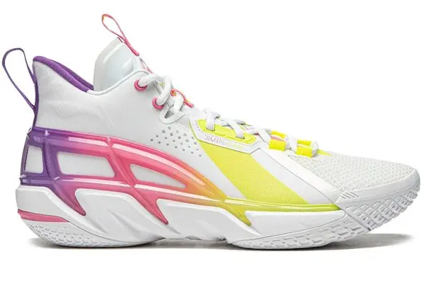LI-NING Badfive 4 - White/yellow/pink