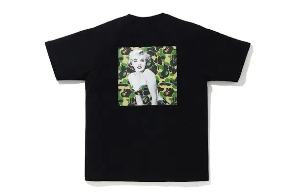 A BATHING APE X Marilyn Monroe Iconic Tee Shirt - Black