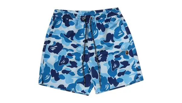 A BATHING APE Relaxed Fit Water Shorts - Blue