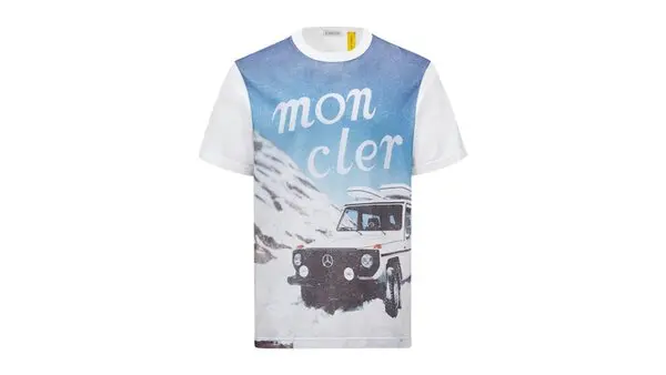 Moncler X Mercedesbenz Nigo Printed Cotton T-shirt - White