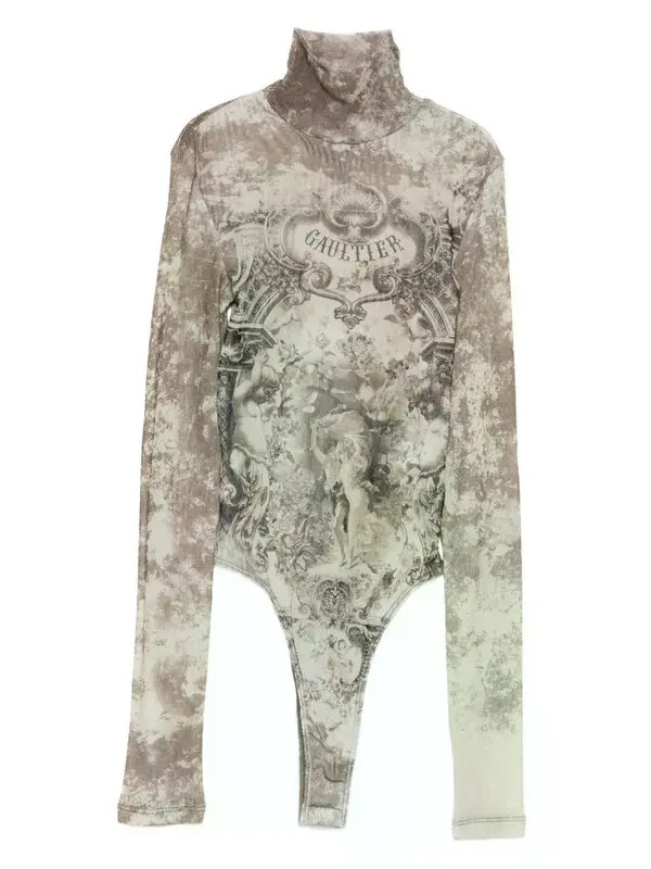 JEAN PAUL GAULTIER Médaillon-print Bodysuit