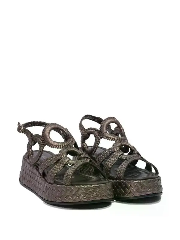 TONI PONS Braided Ring-detail Sandals