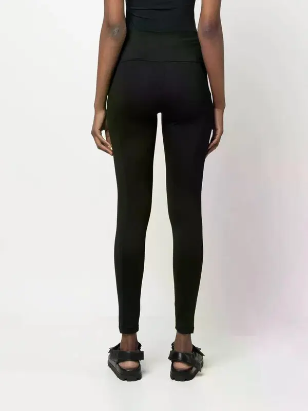 MSGM Logo-print High-waist Leggings