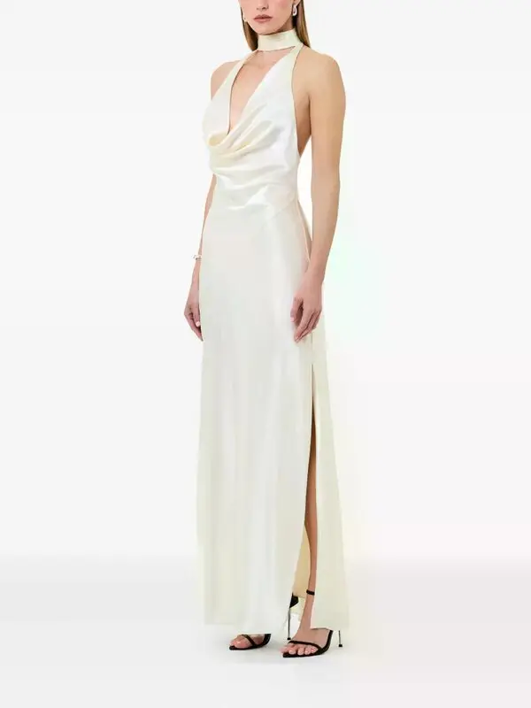 NICHOLAS Cowl-neck Maxi Dress - Neutrals