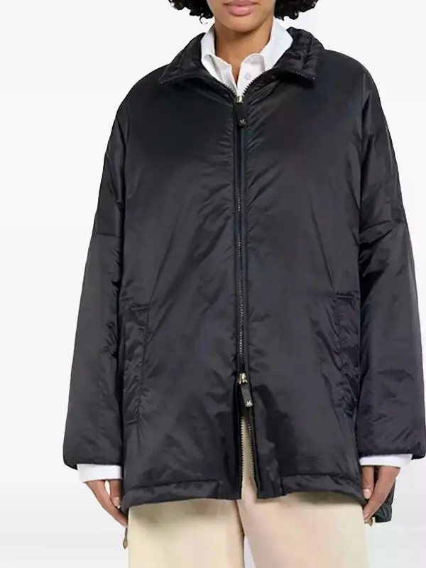 Max Mara Paris Padded Zip-front Jacket - Black