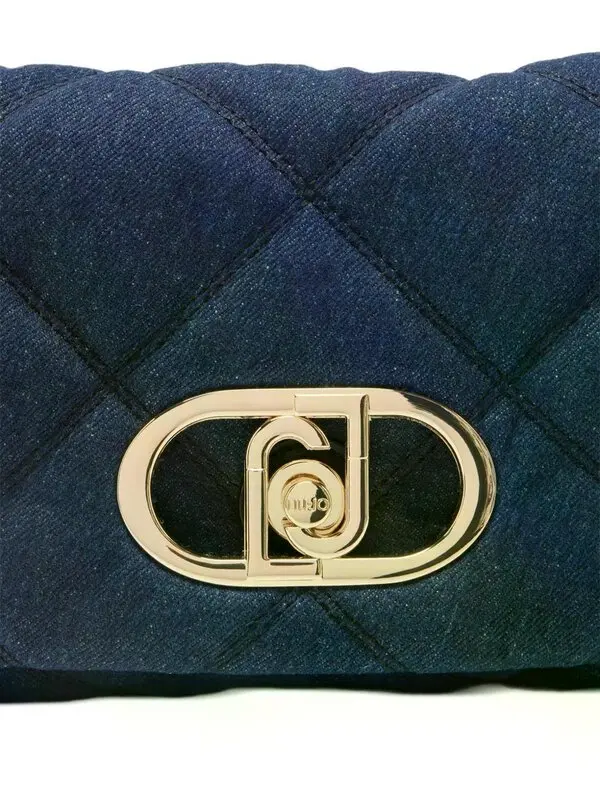 Liu Jo Quilted Denim Chain Shoulder Bag