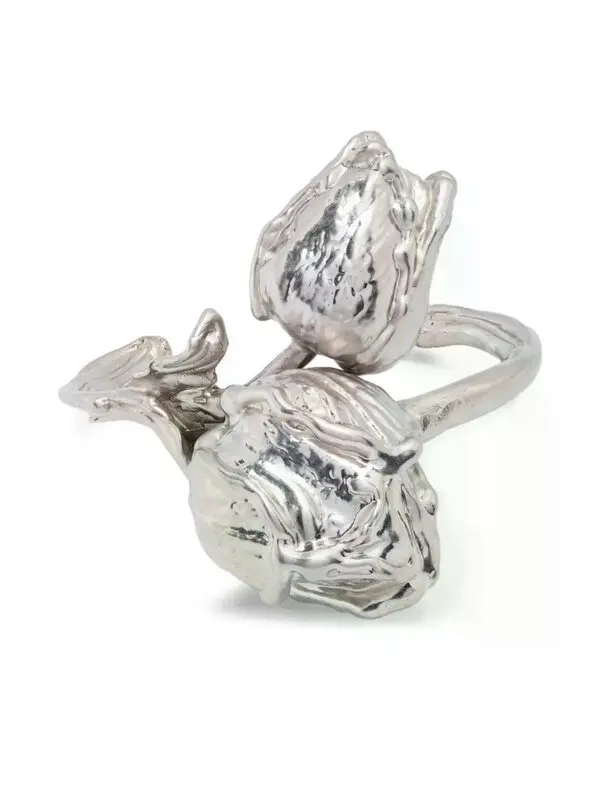 Marni Rosebud Cuff Bracelet - Silver