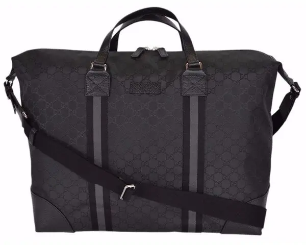 Gucci Travel Duffle Monogram Gg - Black