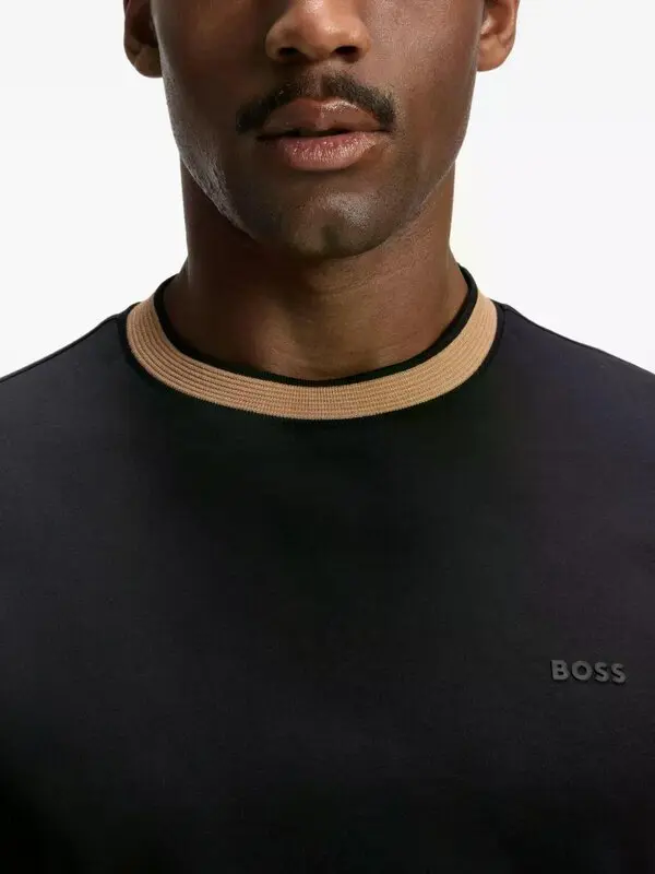 BOSS Contrast-trimmed T-shirt