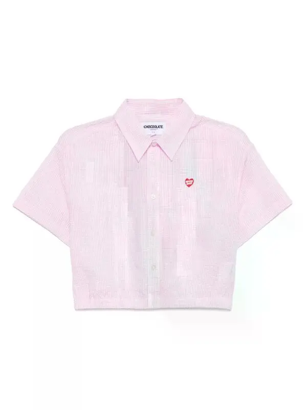 CHOCOOLATE Cropped Shirt Jacket