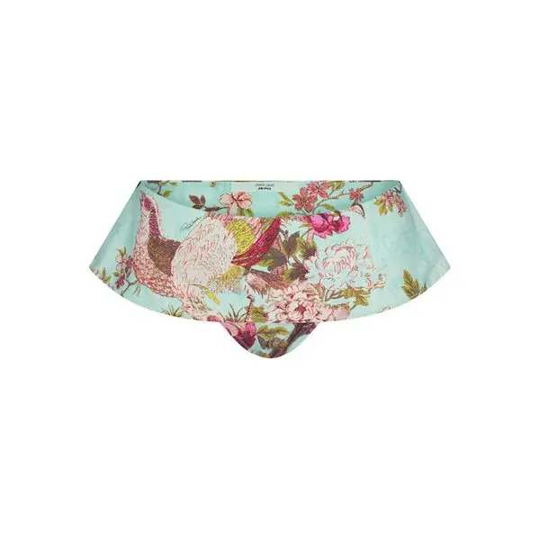 SKIMS X Roberto Cavalli Micro Skirt Bikini Bottom - Fagianella Print