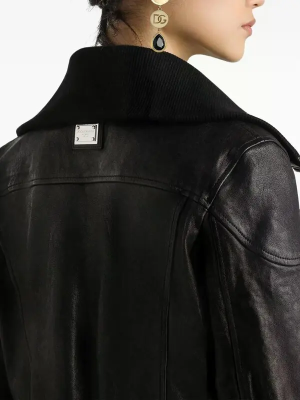 Dolce & Gabbana Bomber-style Leather Jacket