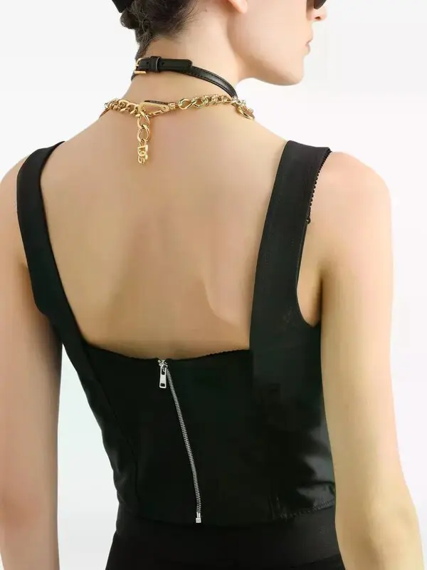 Dolce & Gabbana Elastic Satin Top