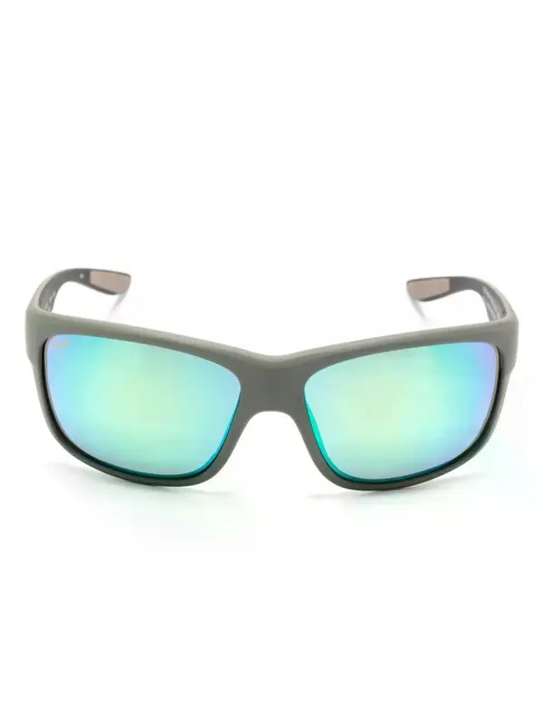 Maui Jim Rectangle-frame Mirrored Sunglasses - Grey