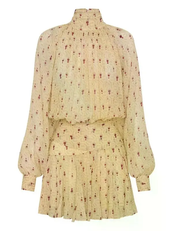 NICHOLAS Cecile Pleated Mini Dress