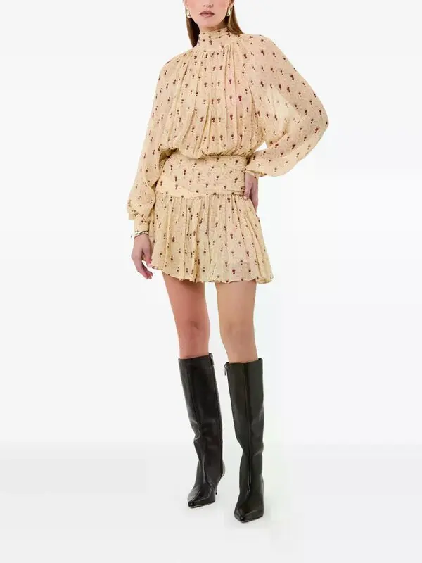 NICHOLAS Cecile Pleated Mini Dress