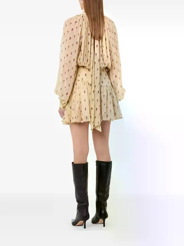 NICHOLAS Cecile Pleated Mini Dress