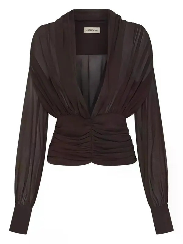 NICHOLAS Jacqueline Pleated-gathered Top