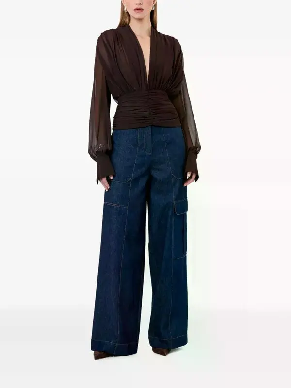 NICHOLAS Jacqueline Pleated-gathered Top