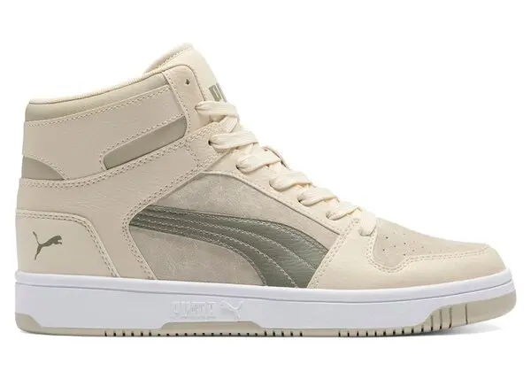 PUMA Rebound Layup Washed Suedein High-top Sneakers