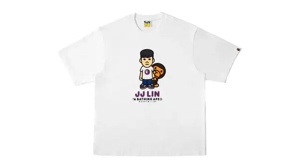 A BATHING APE X Jj Lin Baby Milo T-shirt - White