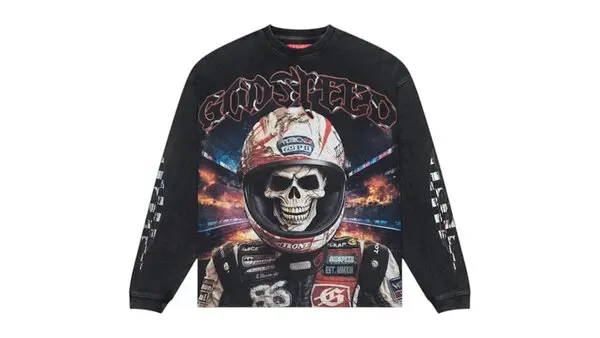 GODSPEED Racer Goldie Long Sleeve T-shirt - Wash Gray