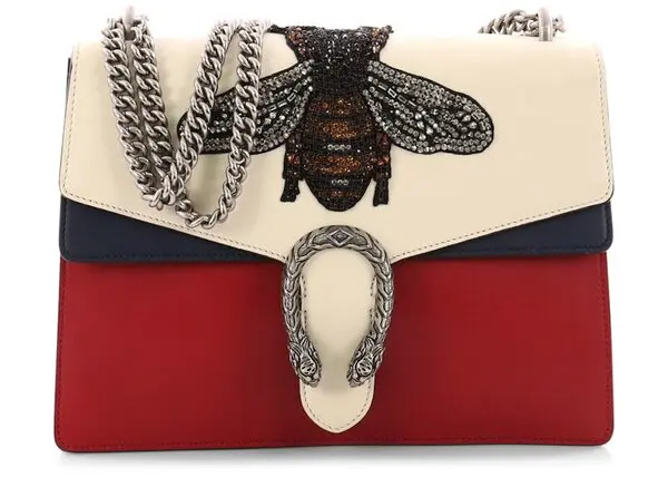 Gucci Dionysus Shoulder Bag Bee Medium - Red/white/blue
