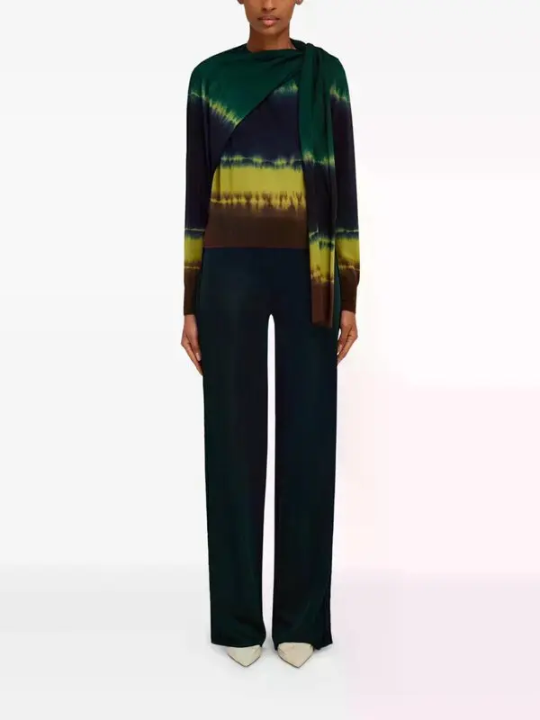 FERRAGAMO Tie-dye Print Pullover With Attached Scarf