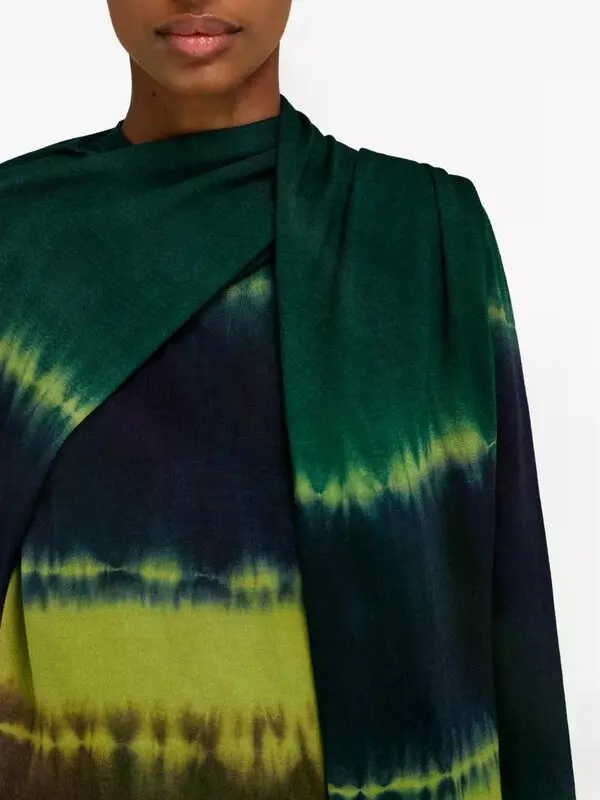 FERRAGAMO Tie-dye Print Pullover With Attached Scarf