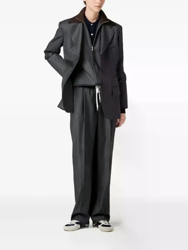 Miu Miu Pinstriped Virgin Wool Trousers