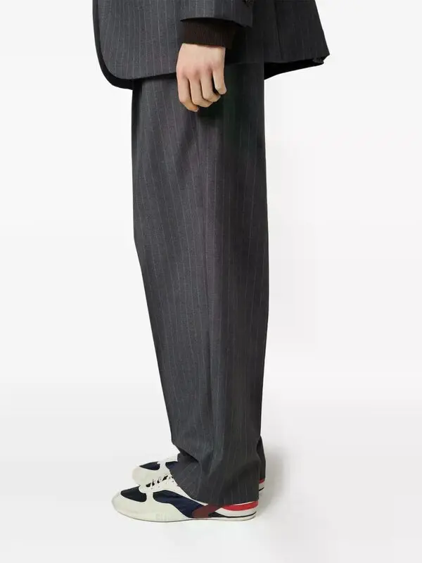 Miu Miu Pinstriped Virgin Wool Trousers